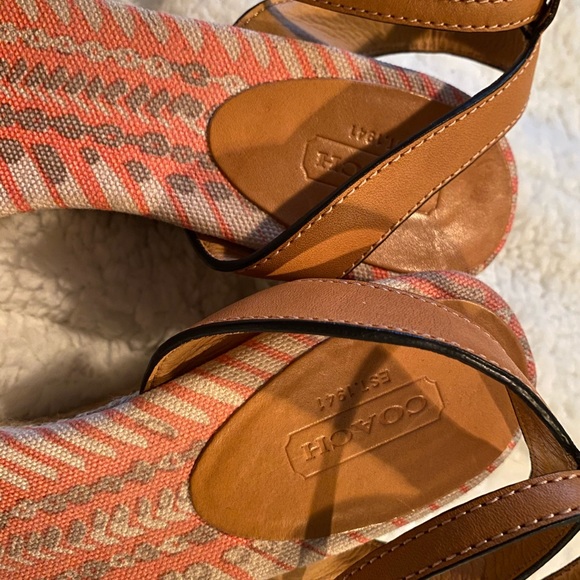 Coach | Shoes | Coach Henley Open Toe Espadrille Wedge Sandal | Poshmark